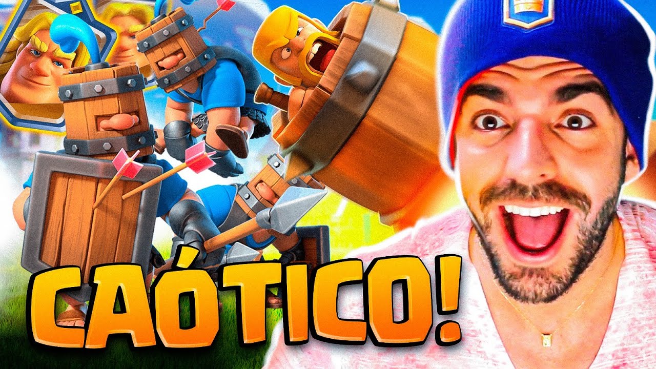USEI O DECK MAIS CAOTICO DE RECRUTAS REAIS COM PORCOS REAIS DO CLASH ROYALE! - YouTube