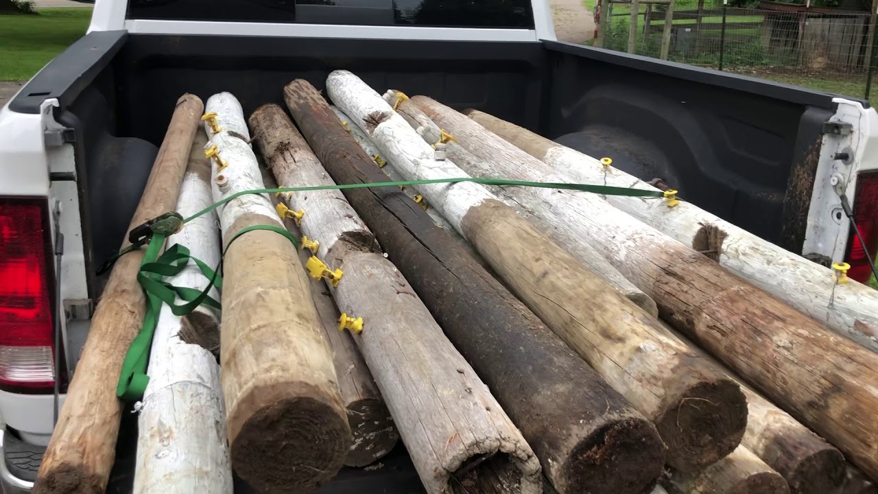 Repurposed fence posts! Saving money. - YouTube