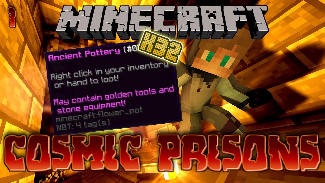 "RAGE INDUCING POTTERY OPENING!" Minecraft Cosmic PRISONS Ep2 - YouTube