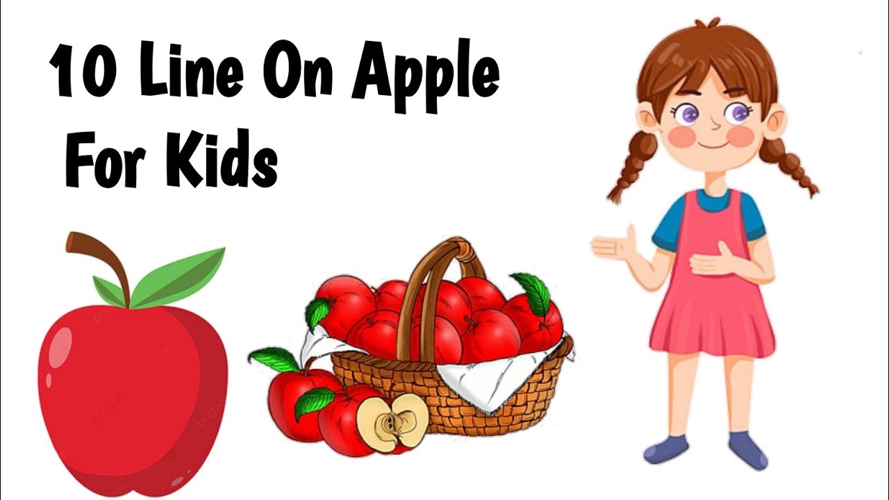 10 Line on Apple || Easy Sentence of apple || Eassy For Apple || 10 ...