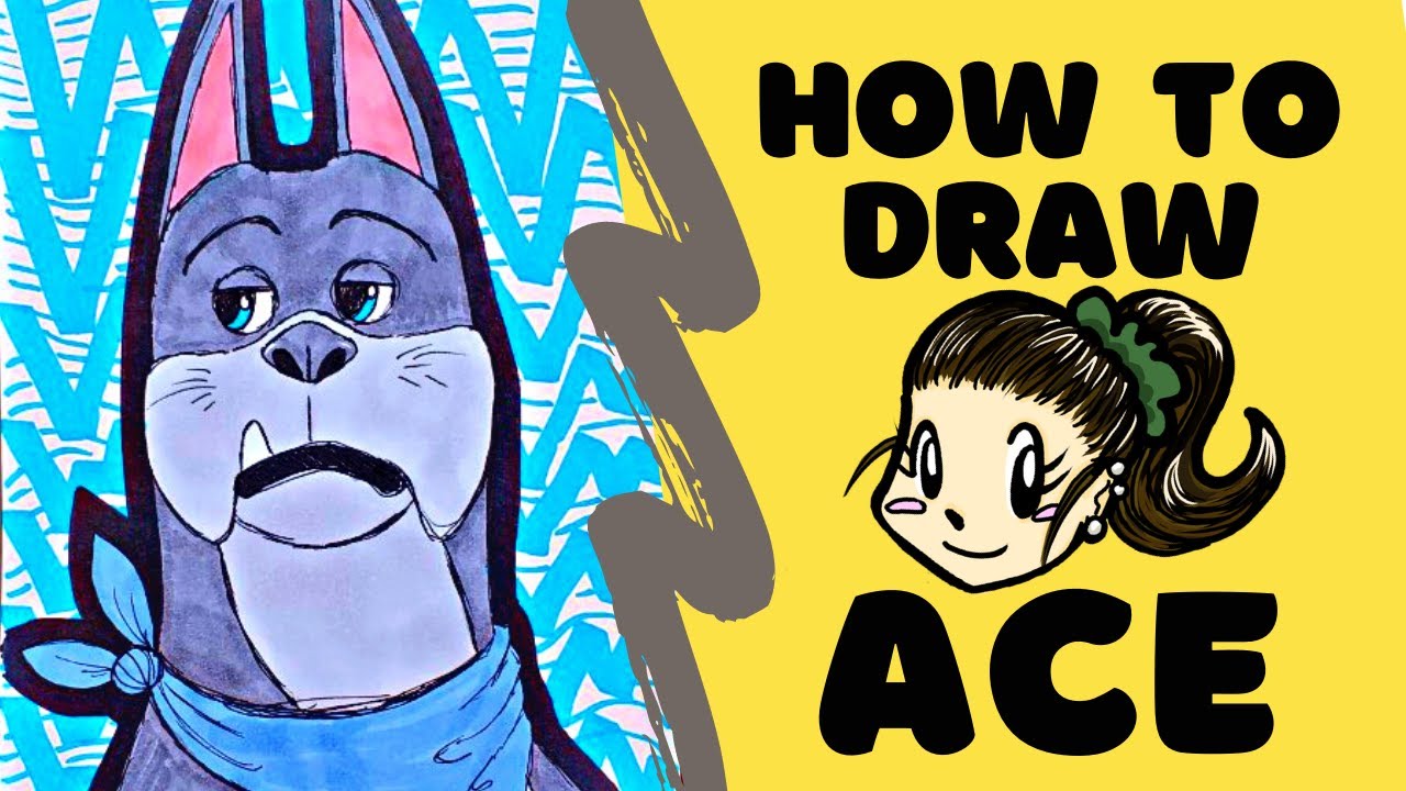HOW TO DRAW - Ace (DC League of Super-Pets) - YouTube