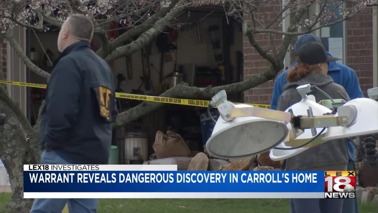 Warrant reveals dangerous discovery in Bryan Carroll's home - YouTube