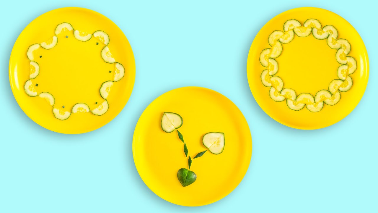 Food styling | Plating design with vegetables | Food Decoration with ...