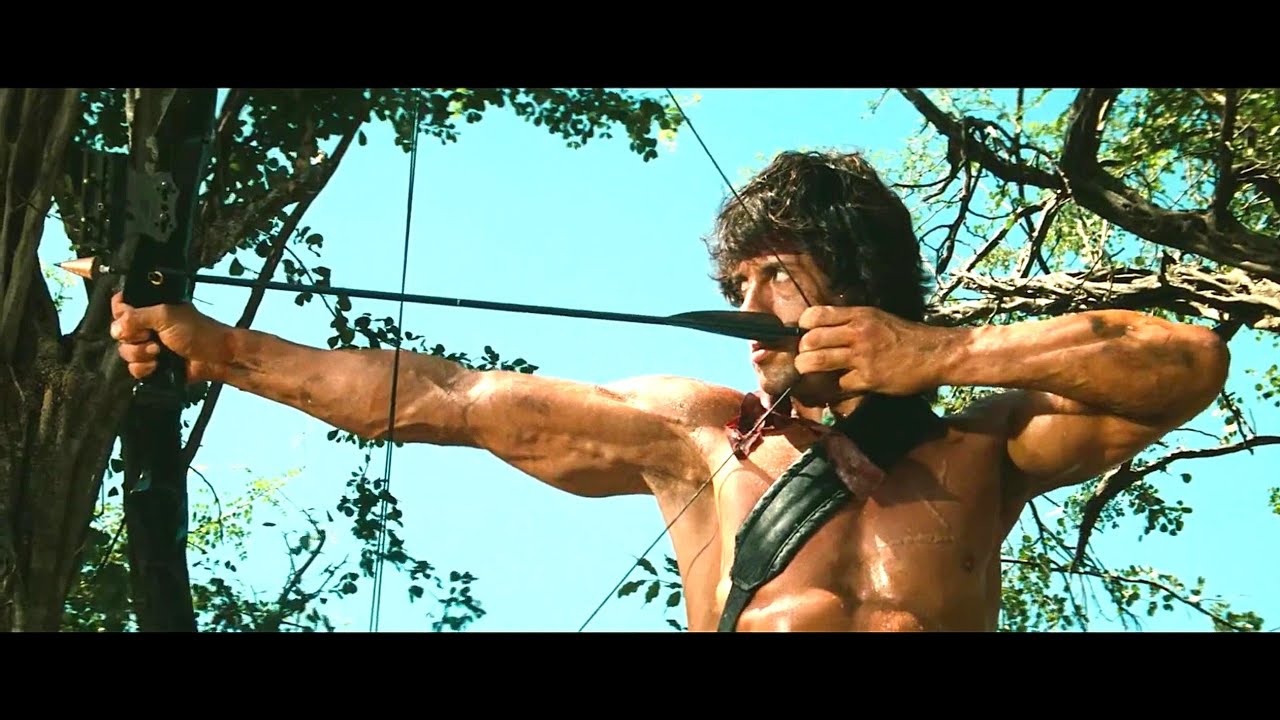 Rambo 2 (1985) First Blood Part II - " Rambo Shoots With Explosive Arrows " Scene - YouTube