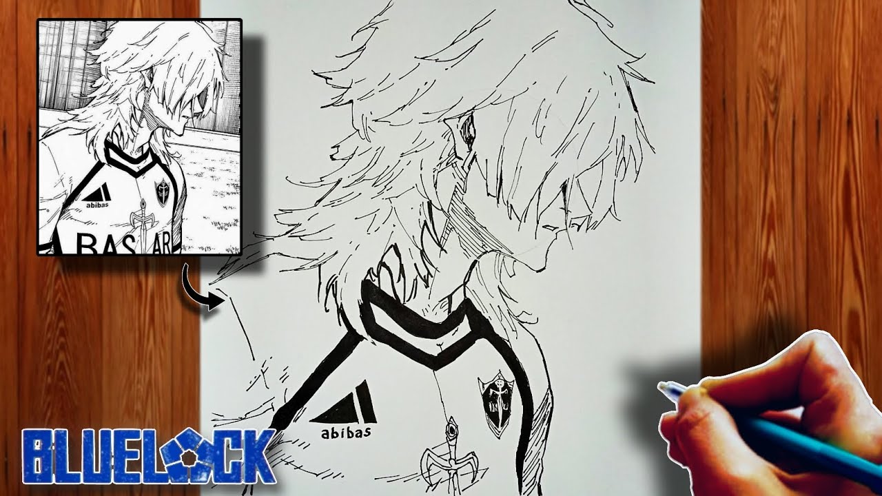 Manga Drawing Kaiser Side View | Blue Lock | ブルーロック | Speed Drawing ...