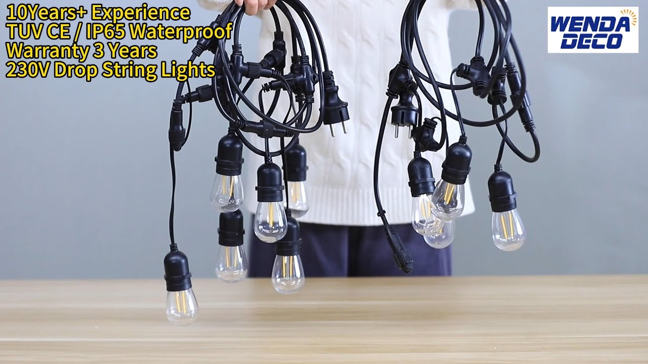 230V Drop String Lights(1) - YouTube