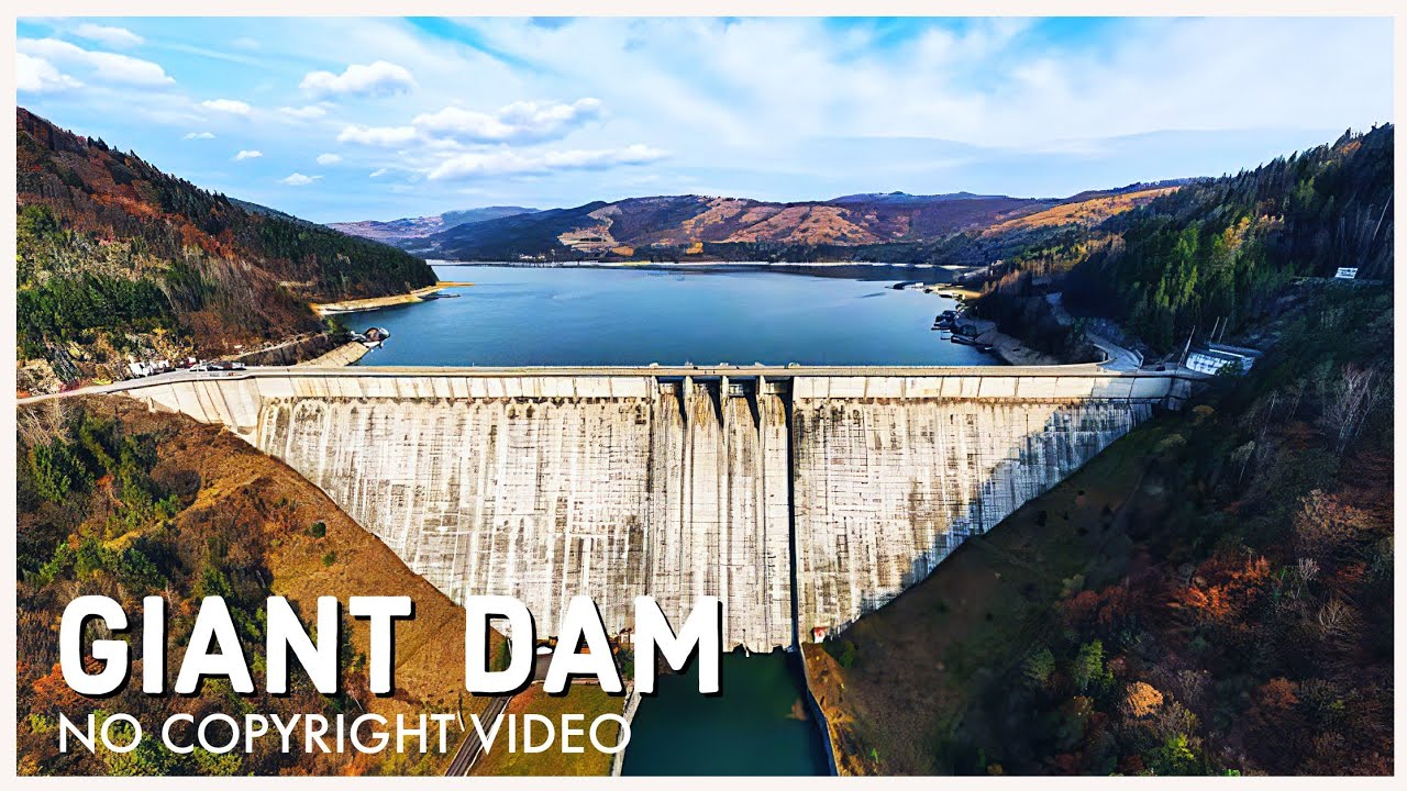 Giant Dam | 4k Video | No Copyright HD Video | Free To Use | Beautiful ...