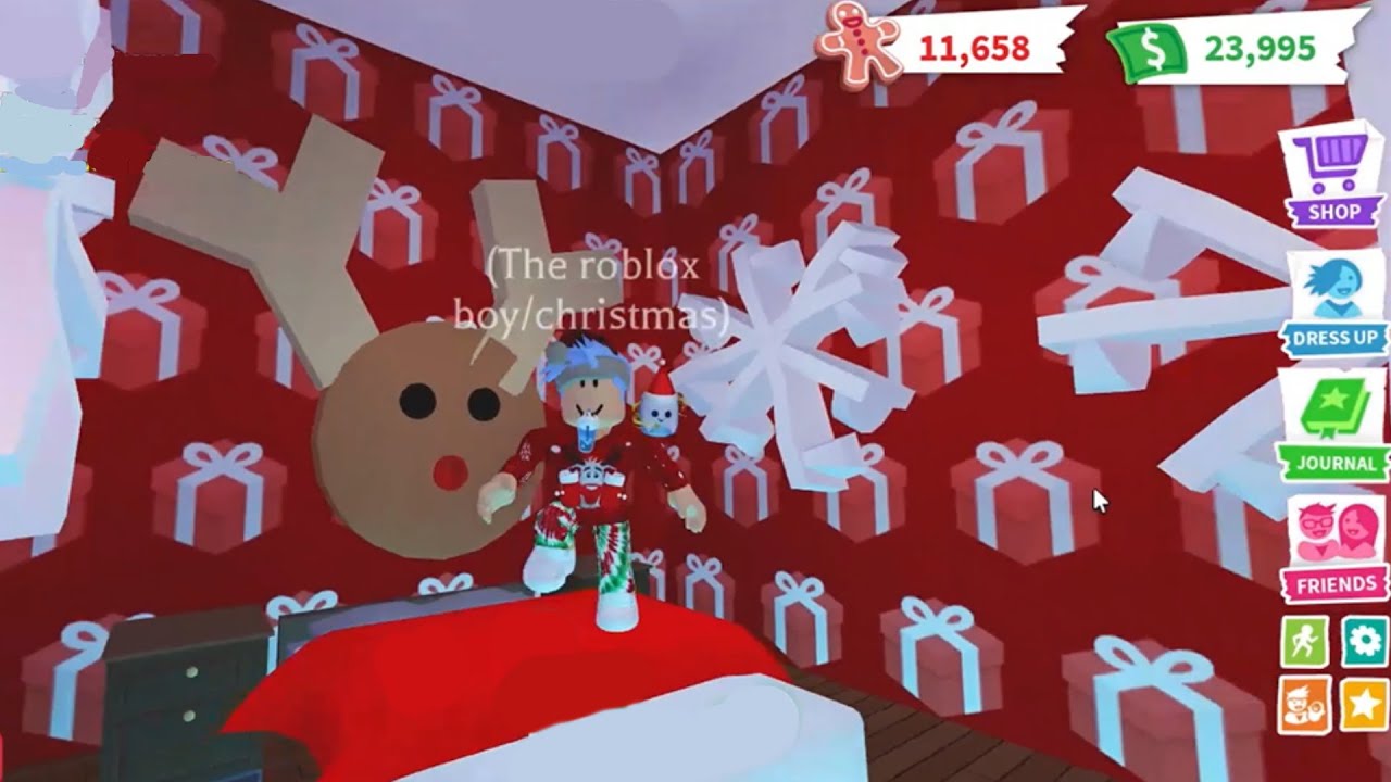 Christmas House build in Adopt Me 2021. (Finding Houses decorated for ...
