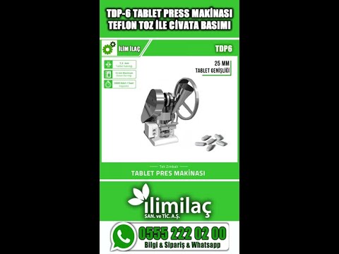 TDP6 Tablet Press Makinesi ile Civata Basımı - Civata Press