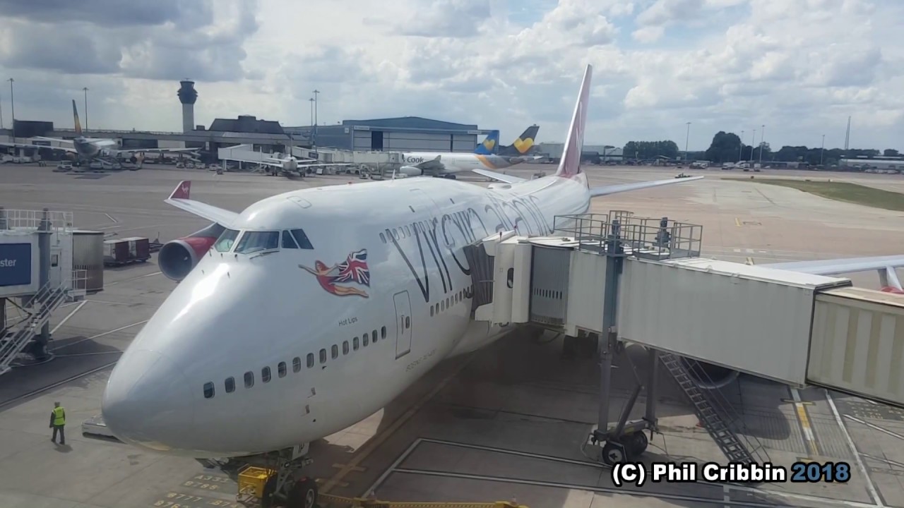 Manchester Airport 747 Upper Deck Takeoff - 09th August 2018 - YouTube