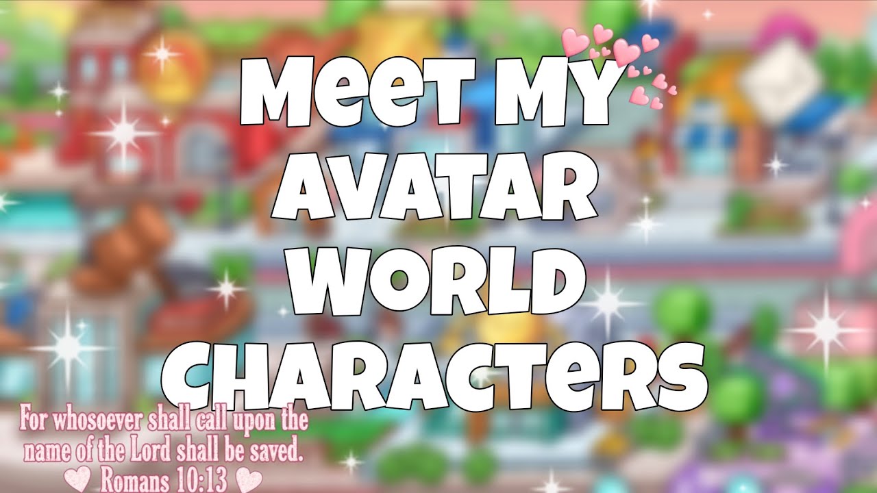 🐇meet ALL my avatar world charactersシ゚ - YouTube