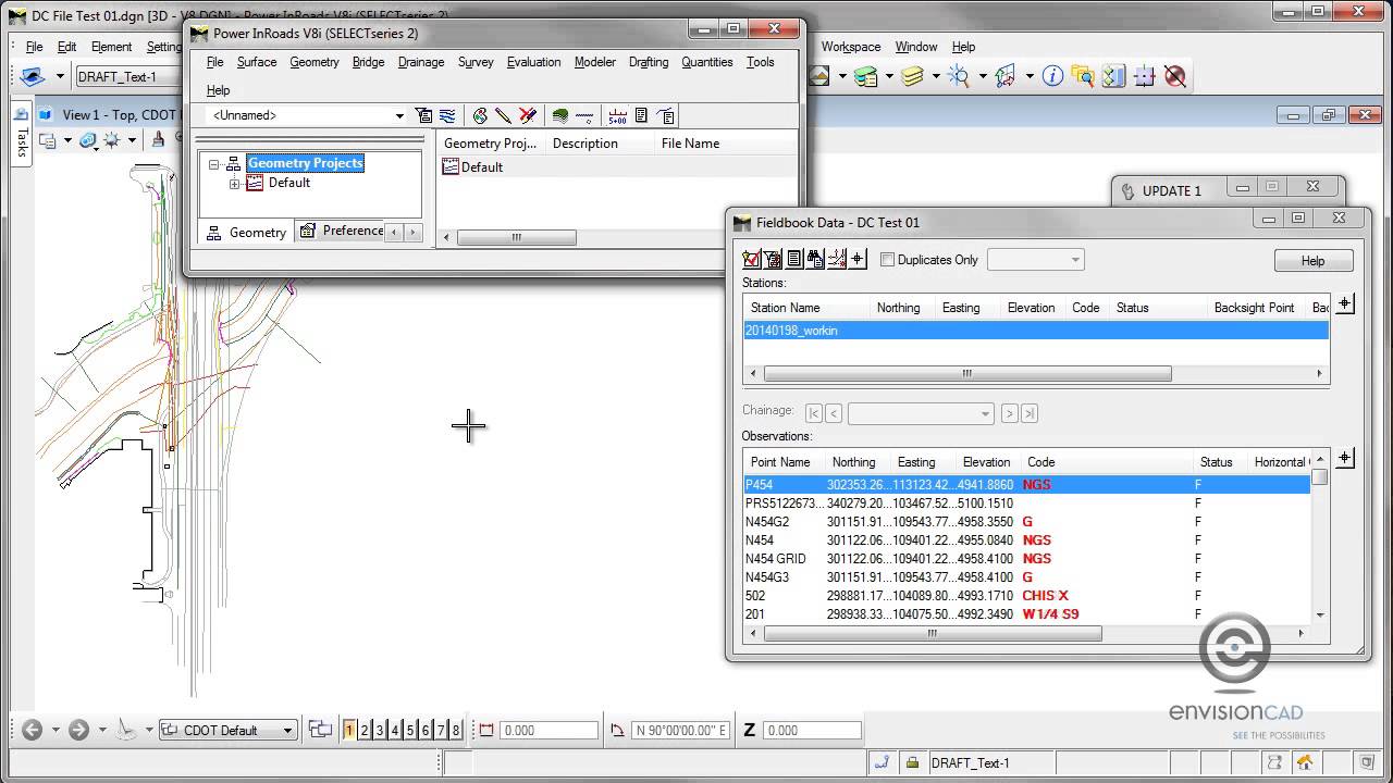 InRoads Survey - Filtering Fieldbook Contents - YouTube
