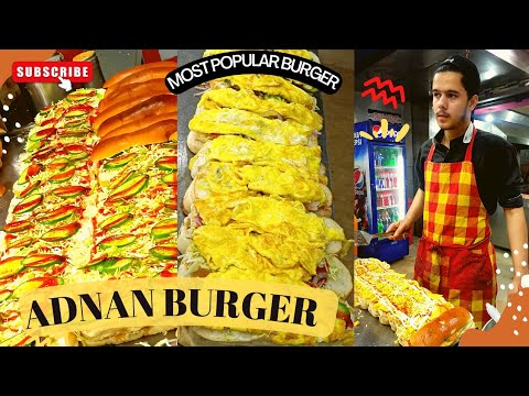 Burger most popular |Adnan Burger|@streetprimefood #burger #streetfood ...