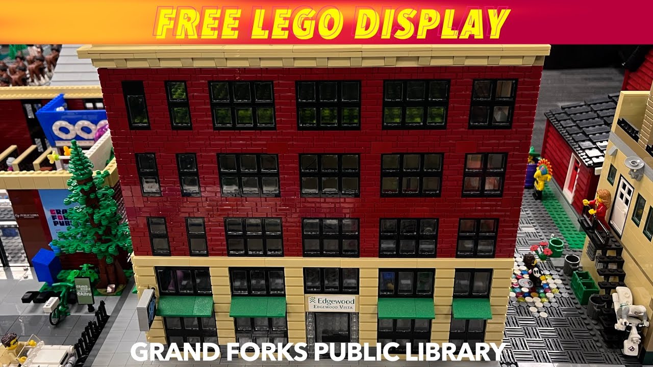 Giant Lego Display At Grand Forks Public Library - YouTube