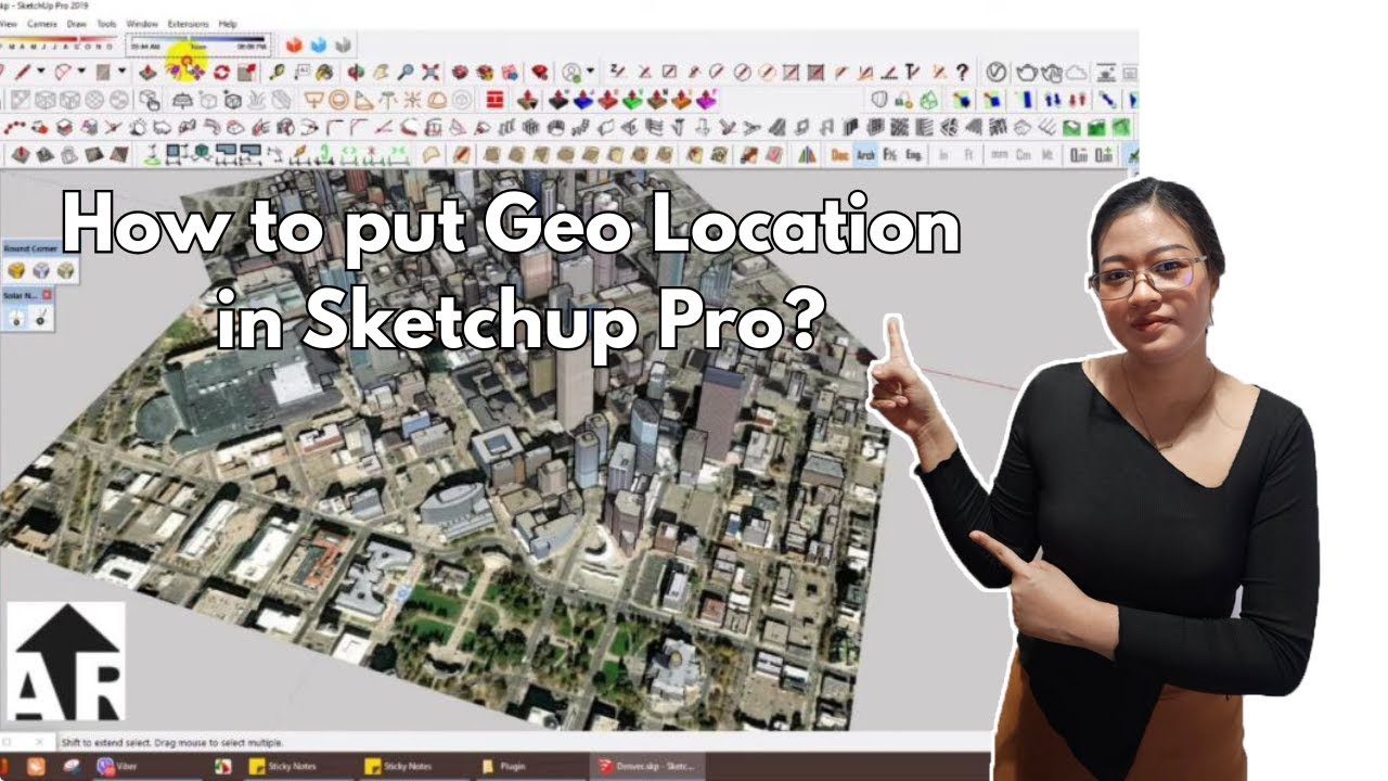 How to Put Geo Location in sketchup Pro ?.. - YouTube
