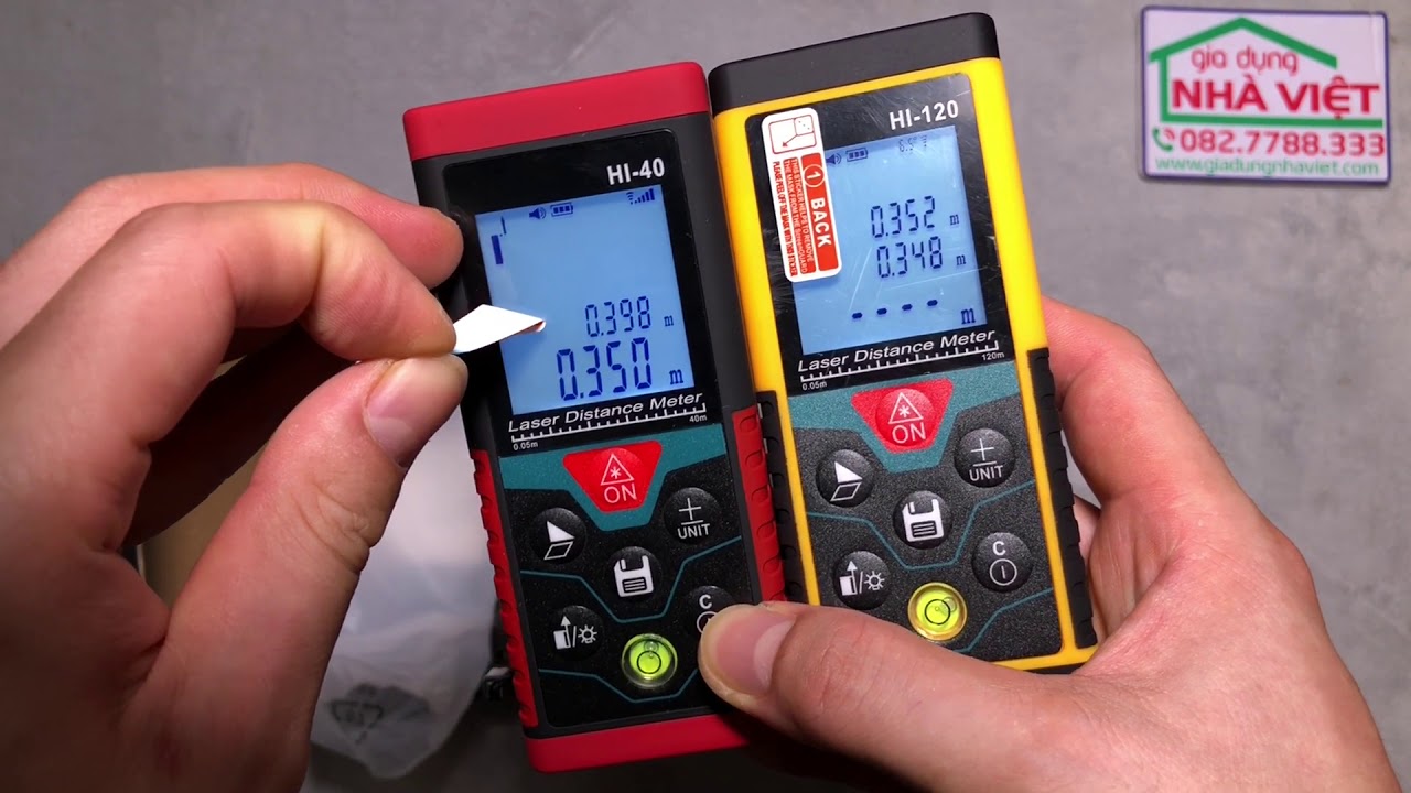 Hướng dẫn sử dụng thước laser đo khoảng cách, đo chiều cao - YouTube