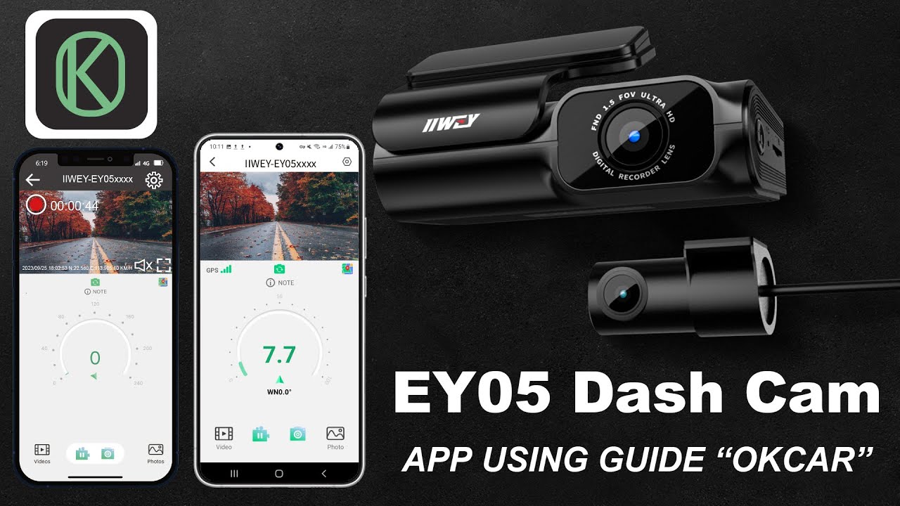 Connect iiwey EY05 to your phone: Okcar app using! - YouTube