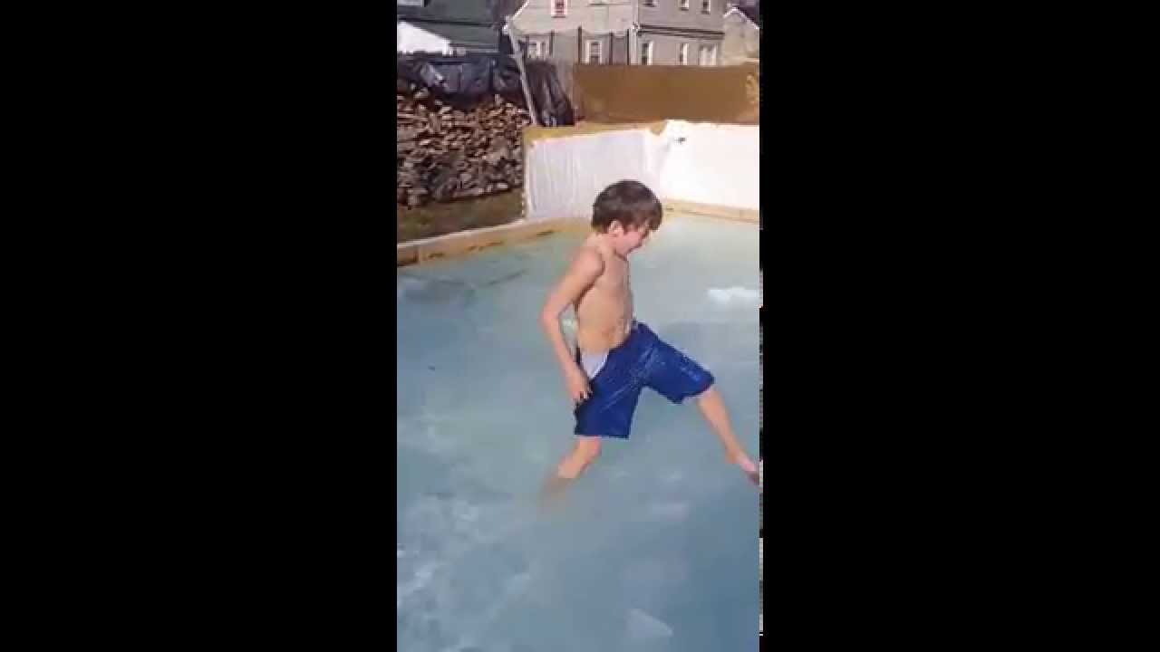 Luke swimming to shore - YouTube