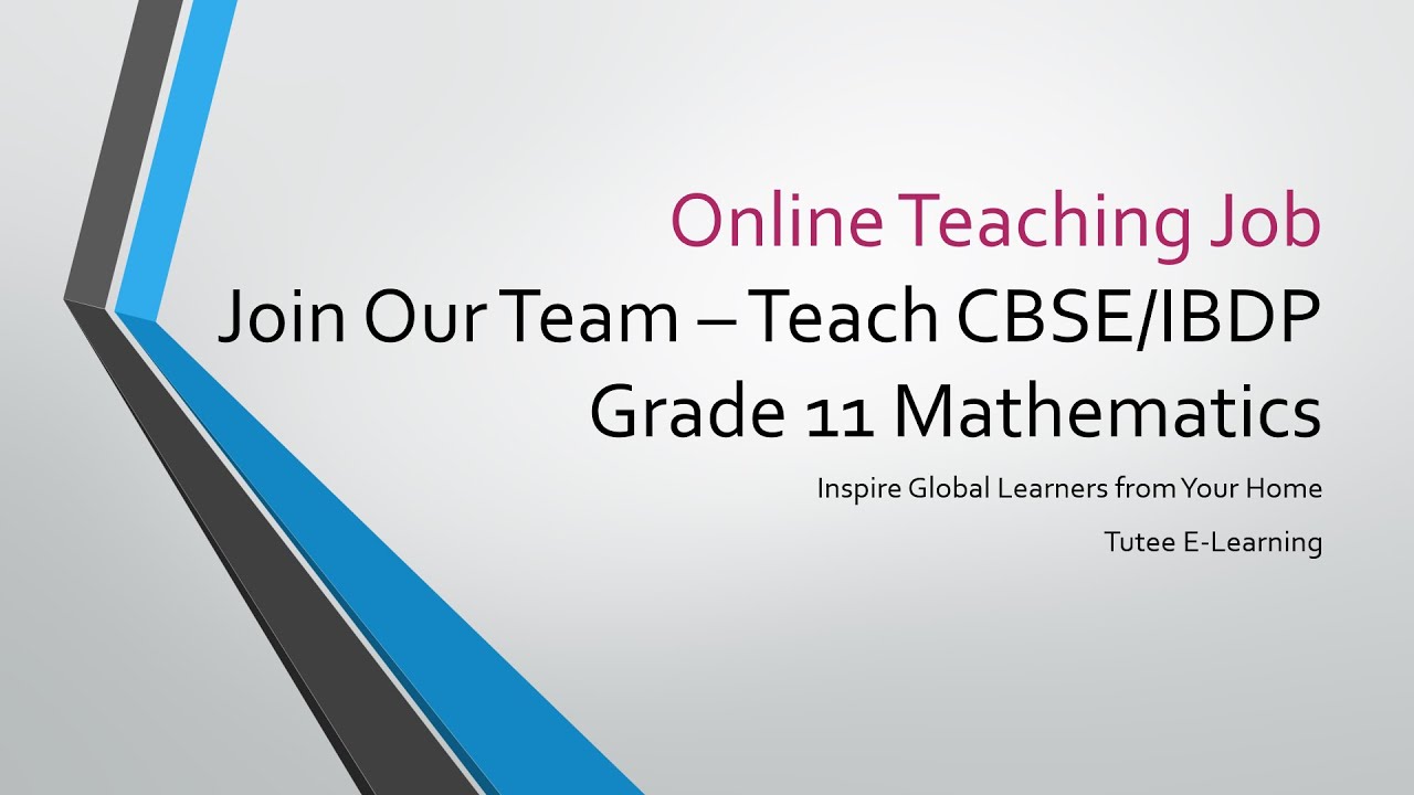 We're Hiring! Teach IB Math Online | Part-Time Work from Home | Join ...
