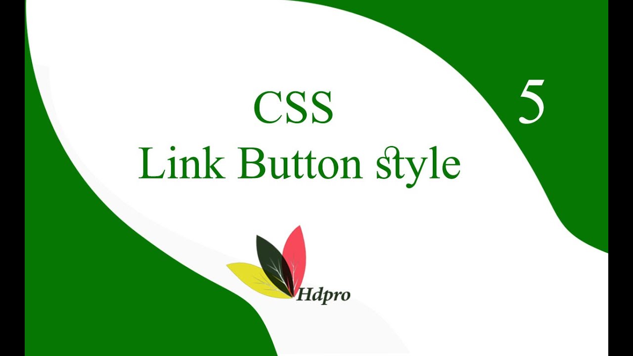 CSS Link Button style - YouTube