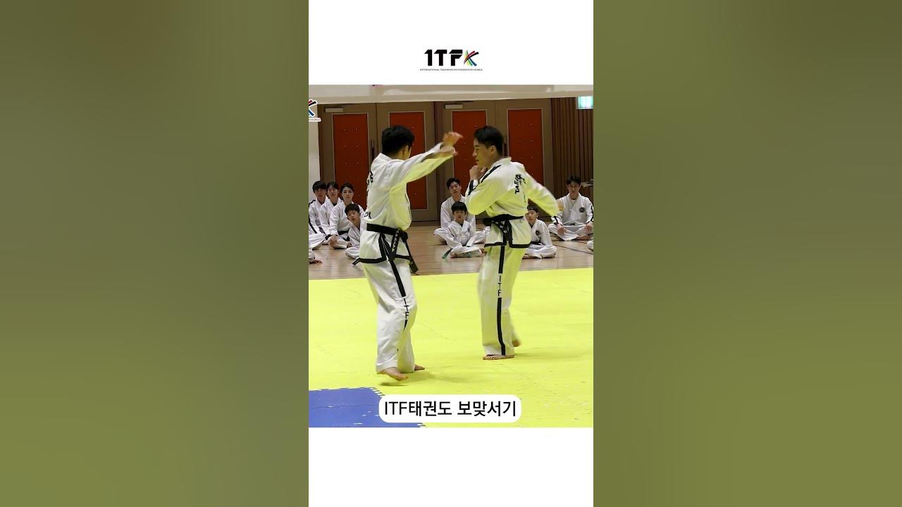 ITF태권도 보맞서기 시연 - YouTube
