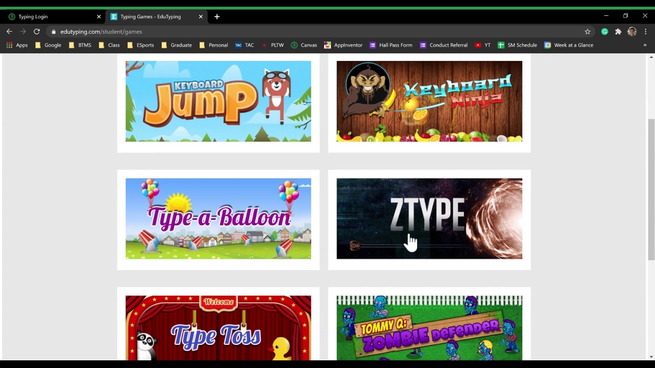 EduTyping Login, Pre-Test, and Lesson 1 - YouTube