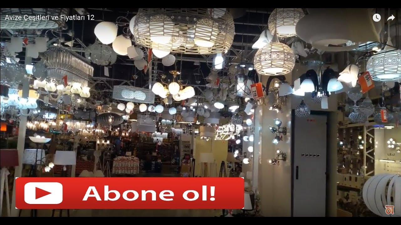 Avize Çeşitleri ve Fiyatları 12 - YouTube