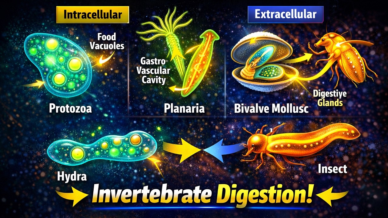Diversity in Digestive Structures- Invertebrates - YouTube