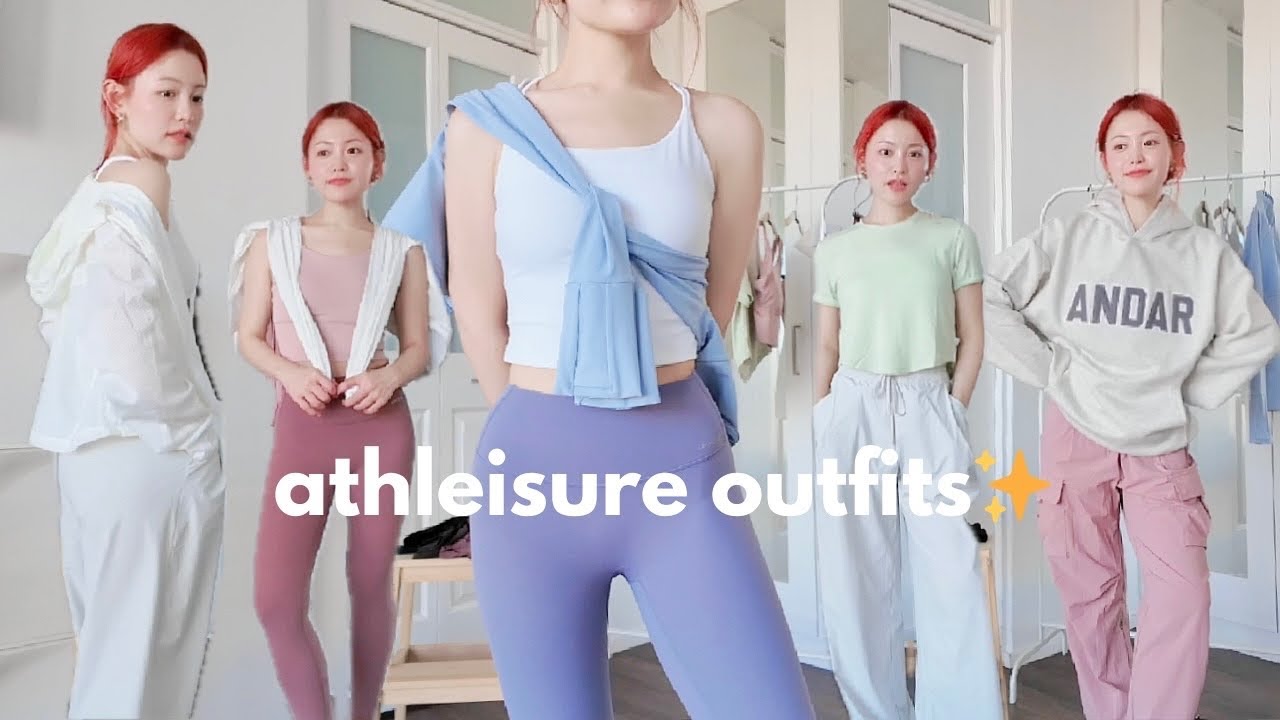 korean athleisure lookbook ☁️ comfy & stylish outfit ideas [eng/kr ...