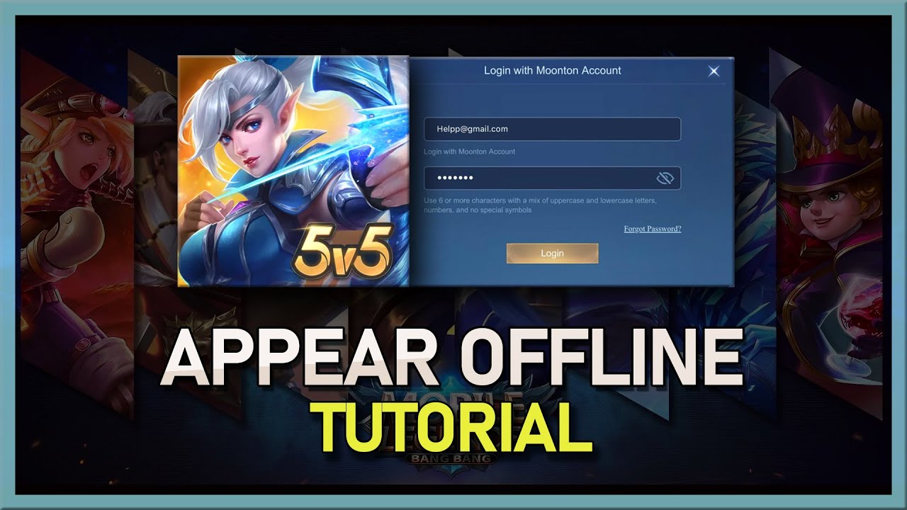 How To Appear Offline in Mobile Legends - Tutorial - YouTube