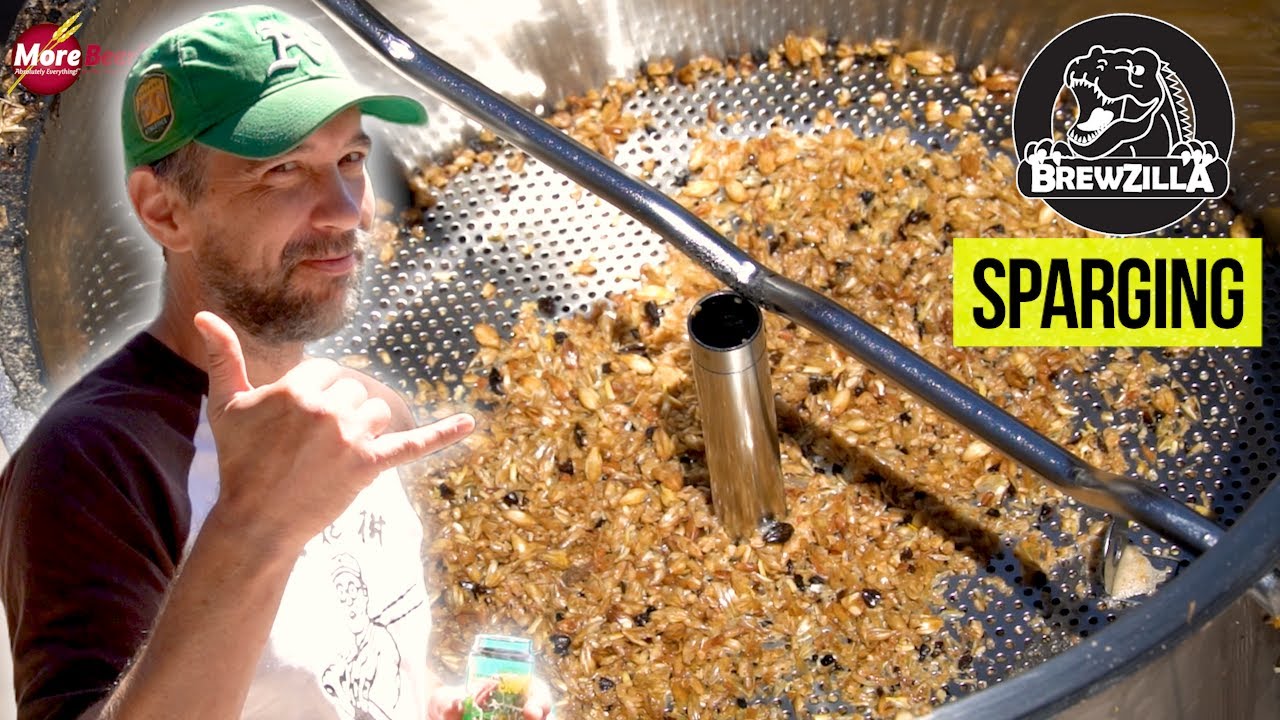 THREE PRO BREWERS SPARGING on the BREWZILLA | MoreBeer! - YouTube