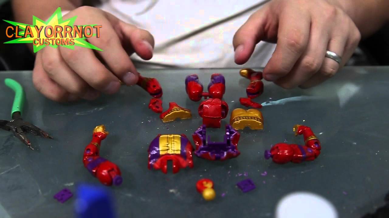 Customizing Action Figures: Assembling the Prepped Figure - YouTube