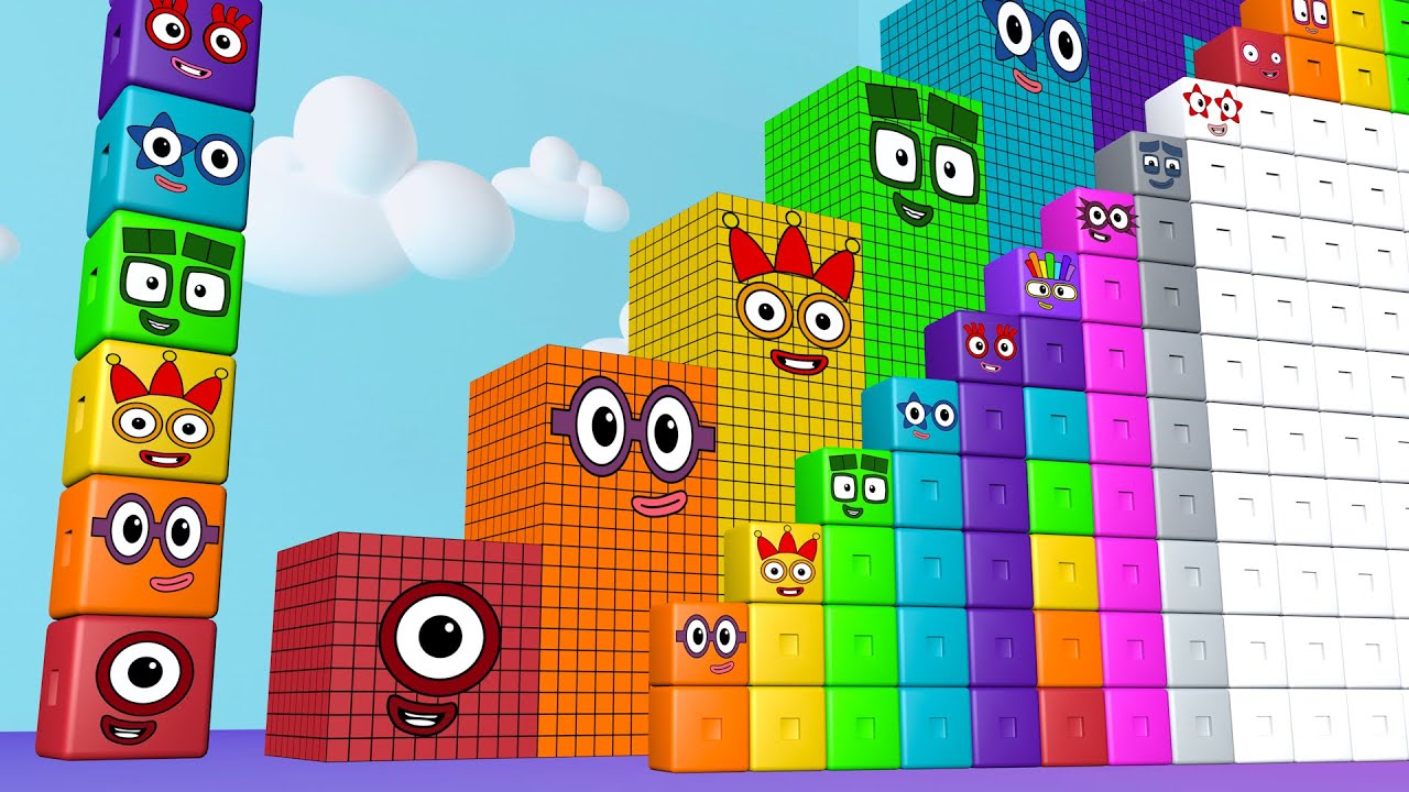 Numberblocks Standing Tall 1-100 Learn to Count Number Patterns - YouTube