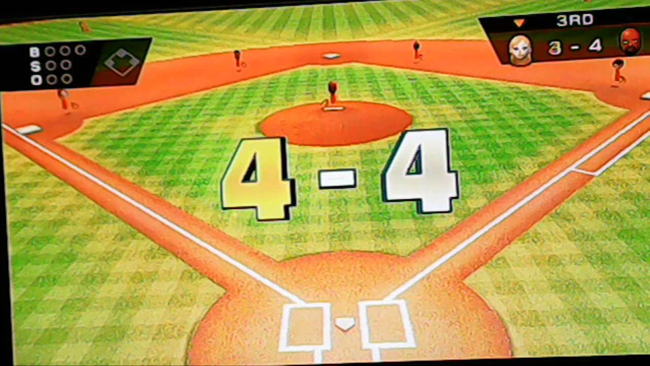 Mii Baseball vs Computer - YouTube