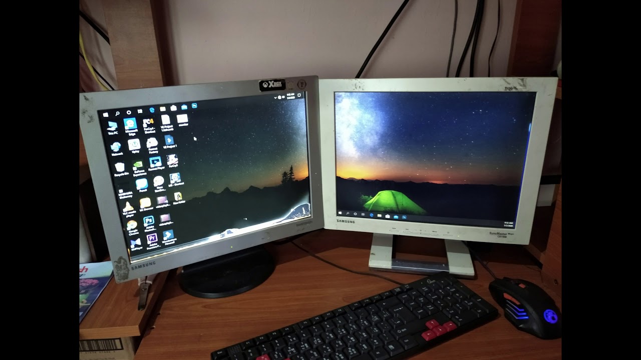 How to make dual monitor setup - YouTube