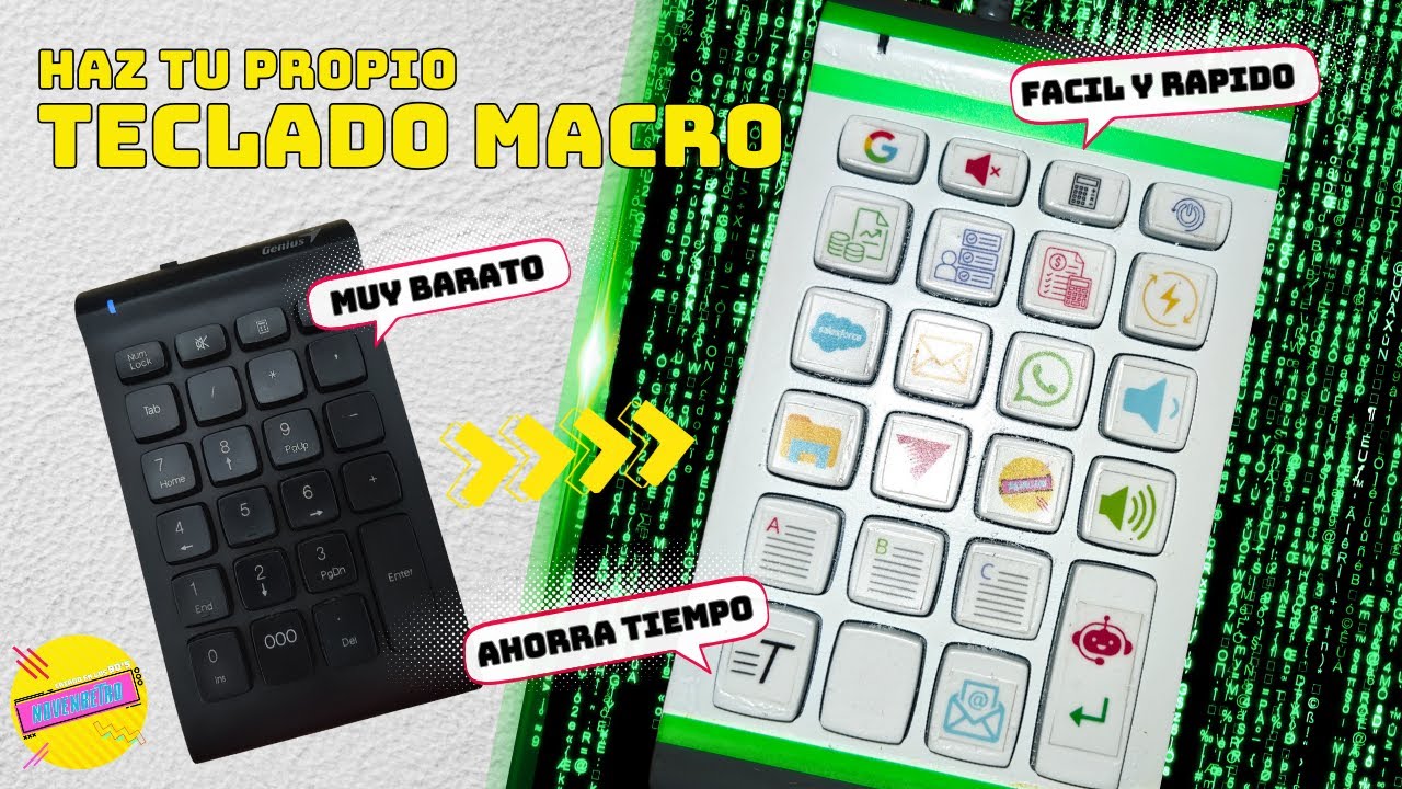 DIY TECLADO MACRO Más RÁPIDO en tareas repetitivas! ATAJOS DE TECLADO ...