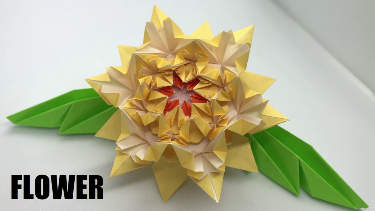 ORIGAMI CHINESE PEONY(折り紙 芍薬) - YouTube