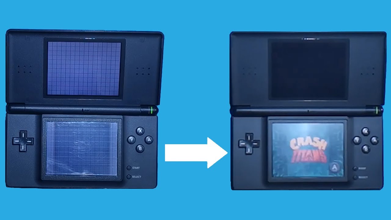 DS Lite Screen Replacement - YouTube