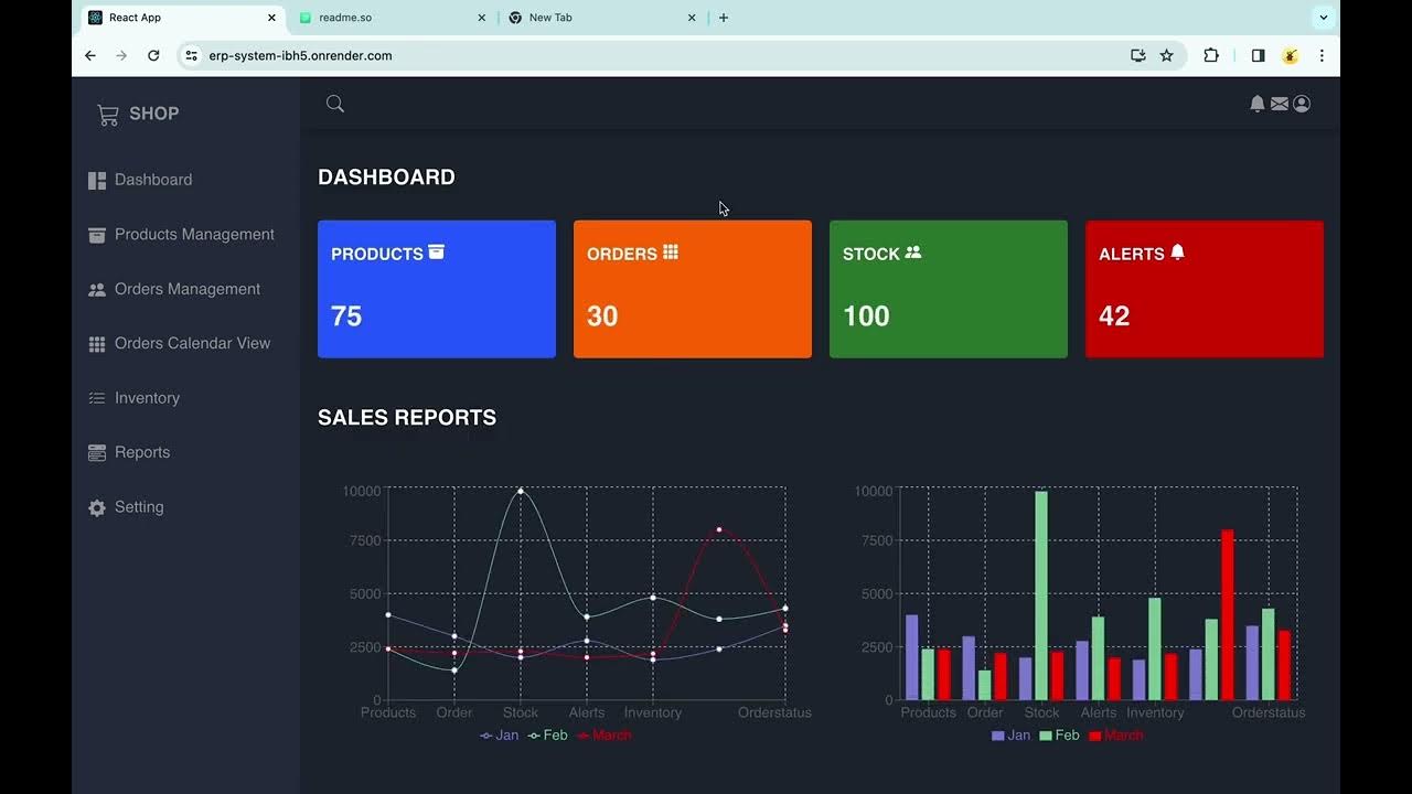 ERP System | React | Frontend - YouTube