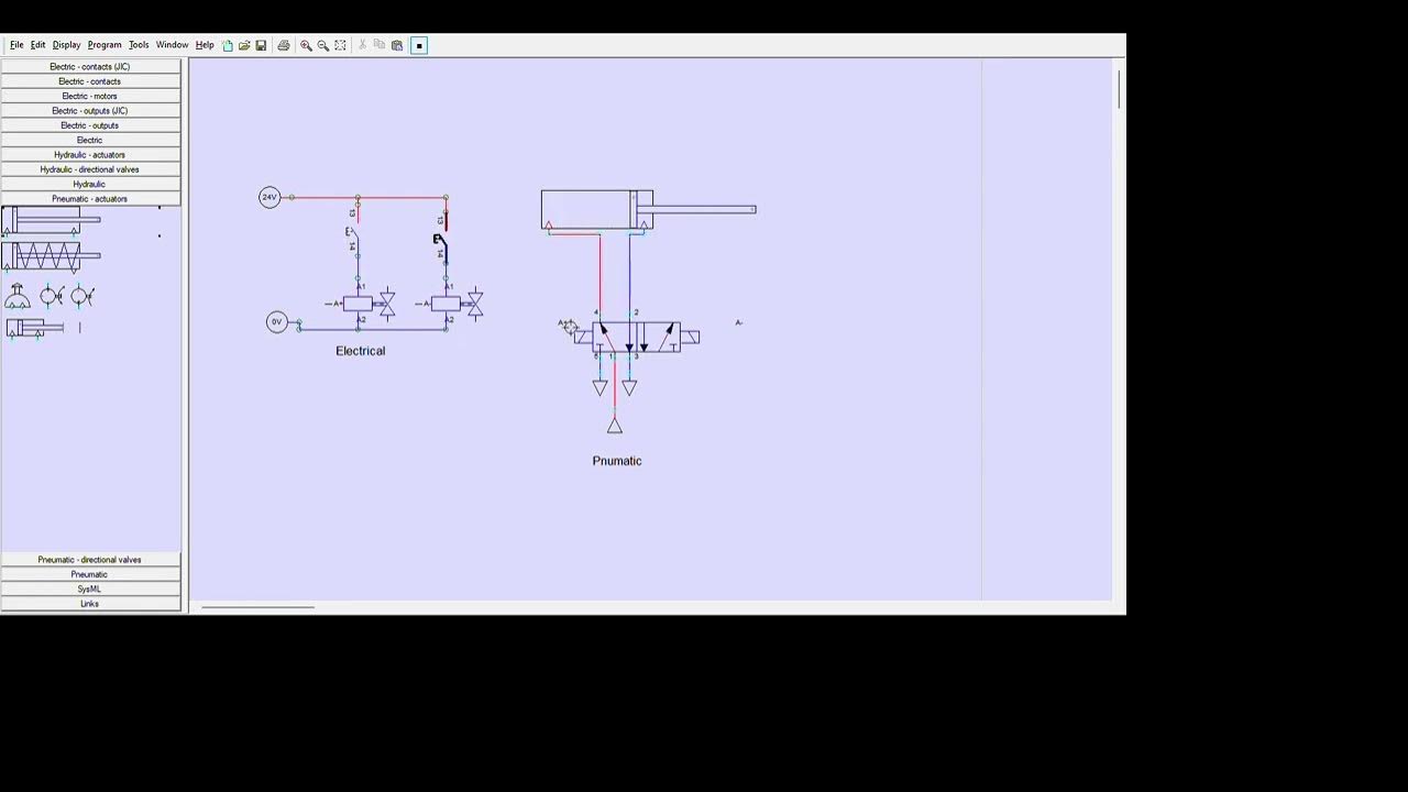 #pneumatics #simulation #Double Acting Cylinder#animation - YouTube