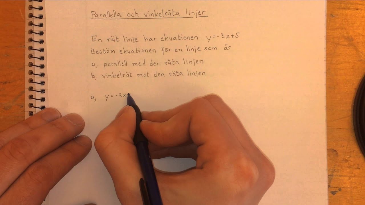 Ma2c Parallella och vinkelräta linjer - YouTube