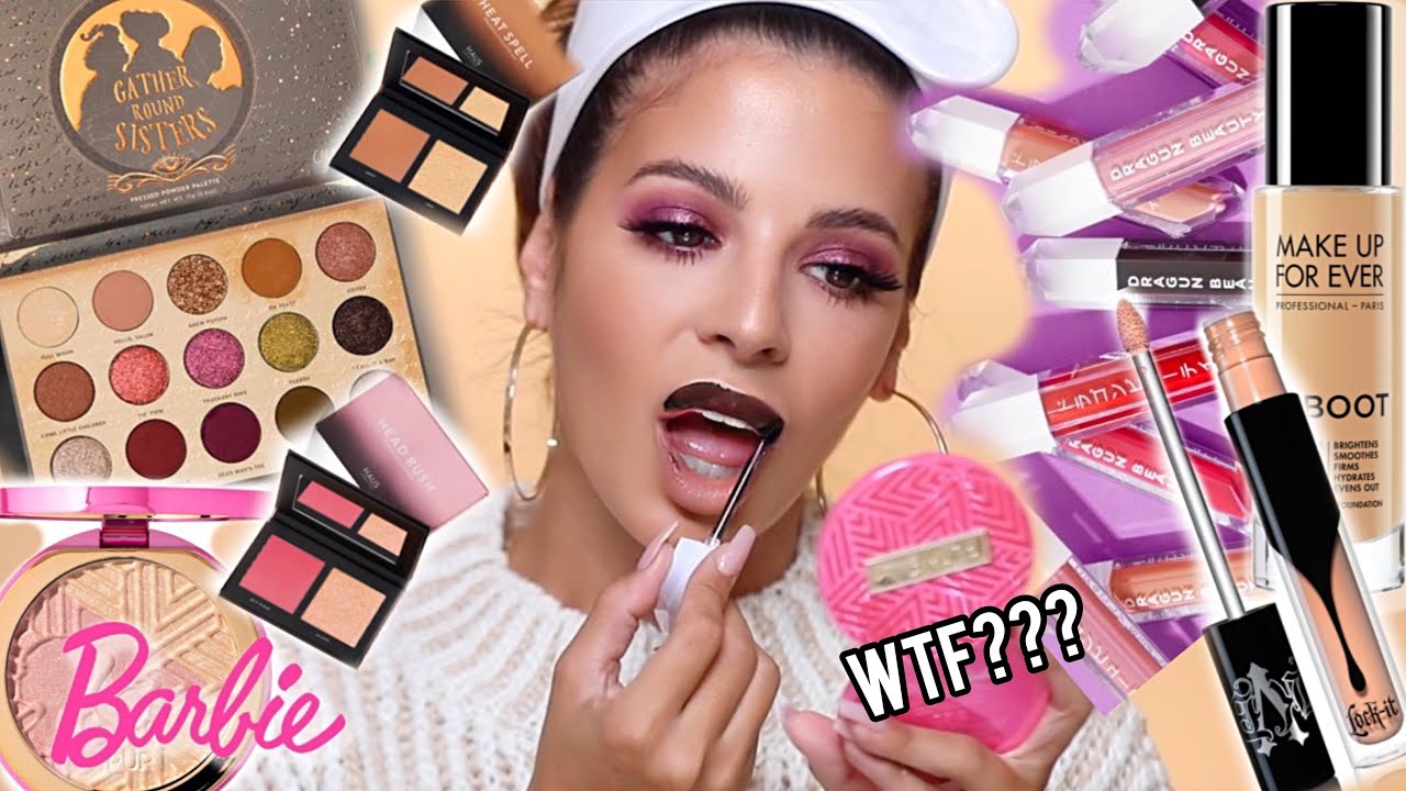 I TRIED OVERHYPED SUPER POPULAR MAKEUP! whats good? whats trash? - YouTube