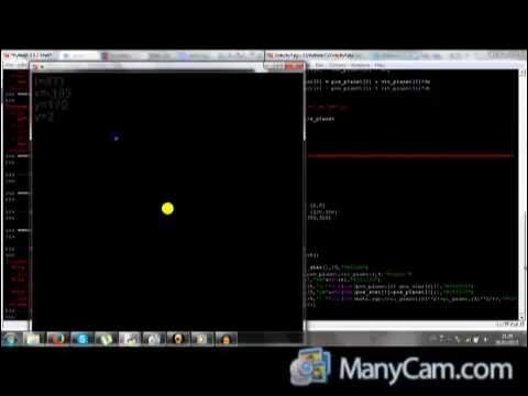 An 2D orbit simulator in Python - YouTube