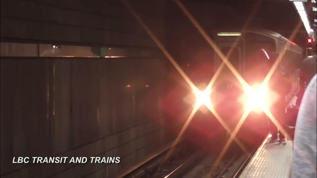 LACMTA Red Line Arriving at 7th St Metro Center - YouTube