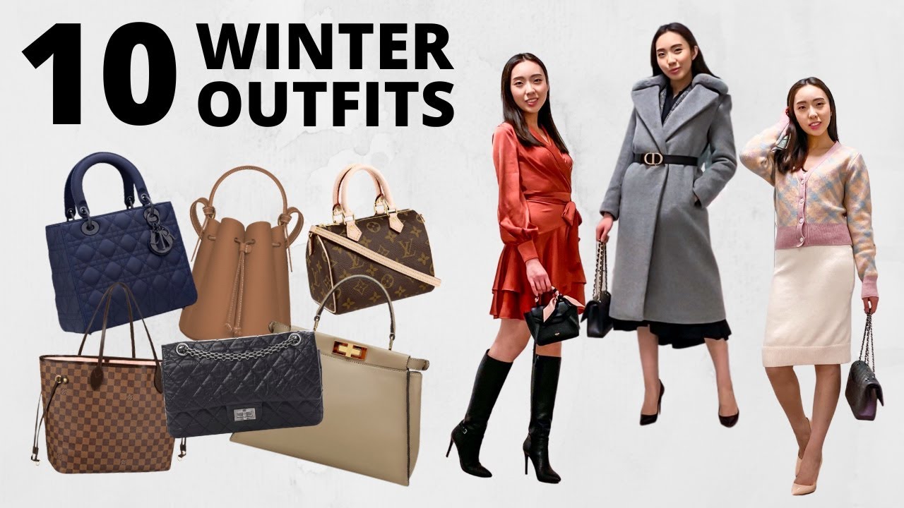 10 WINTER OUTFITS FOR 10 HANDBAGS | How I Style My Handbag Collection ...