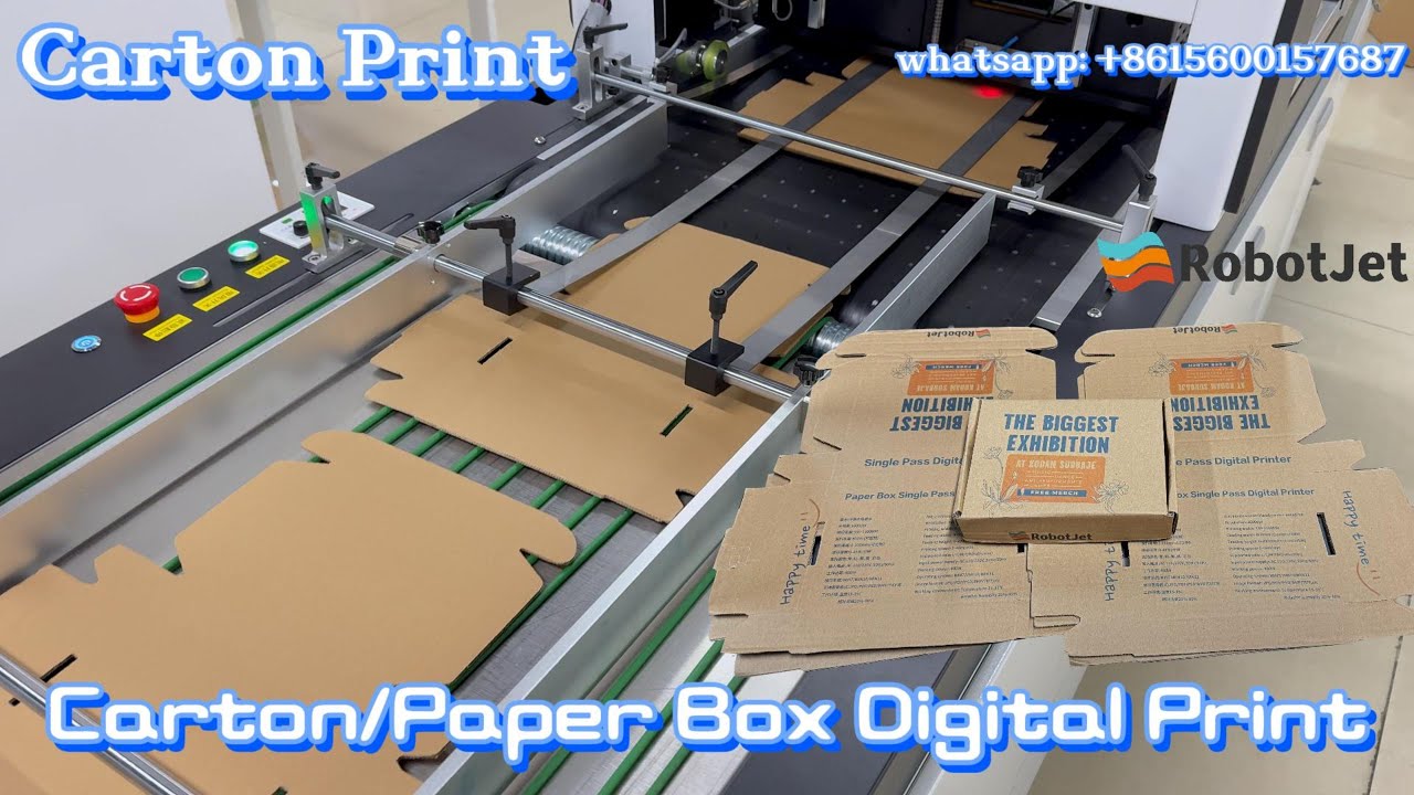Packaging box digital printer, high speed single pass digital printer ...