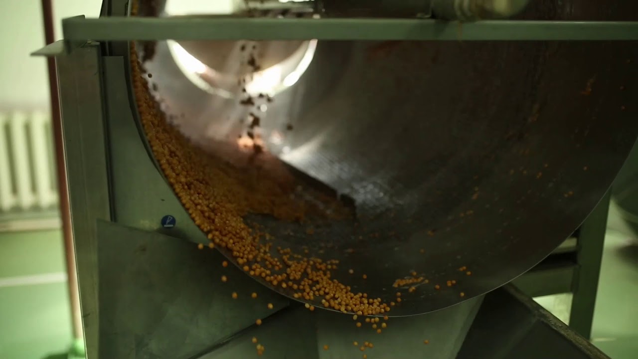 Presentation yellow roasted peas - YouTube