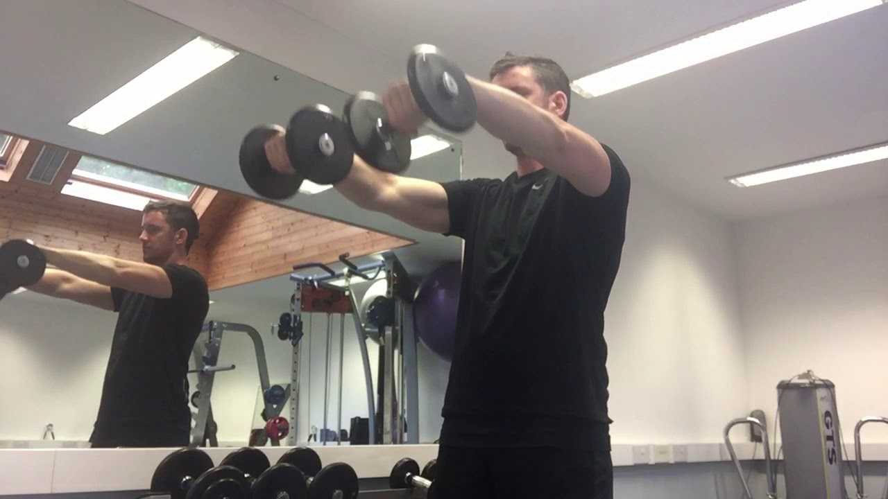 Standing Straight Arm Dumbbell Wrist Extension - YouTube