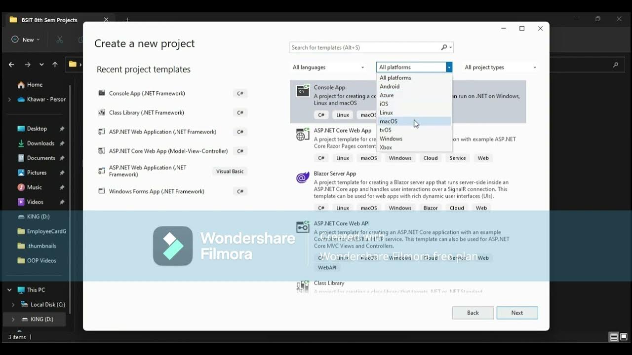 1-How to create a new console application project in visual studio 2022 - YouTube