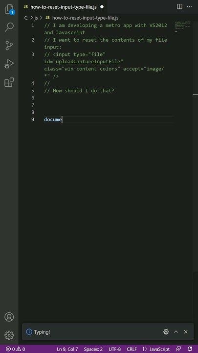 javascript - how to reset input type = "file" - YouTube